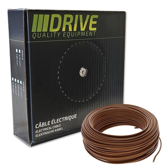 FIL ELECTRIQUE SOUPLE BOITE 50 METRES - dtail : SECTION 1.5 MM² MARRO ...