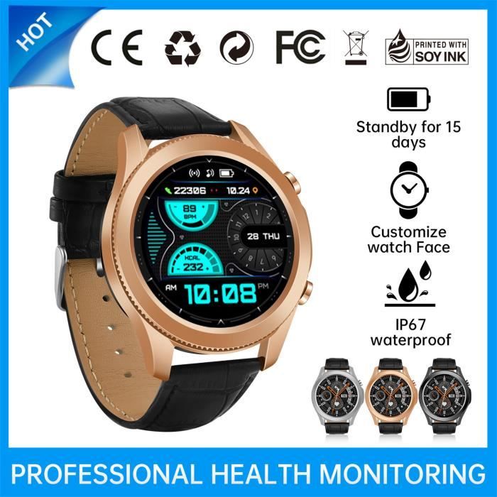 Montre connectée Bluetooth W3 Mesure intelligente de la fréquence ...