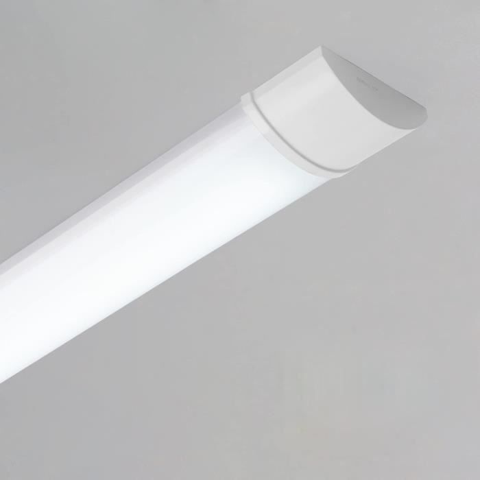 Reglette Led 120Cm, Neon Led 34W 3750Lm Blanc Froid 6500K, Plafonnier ...