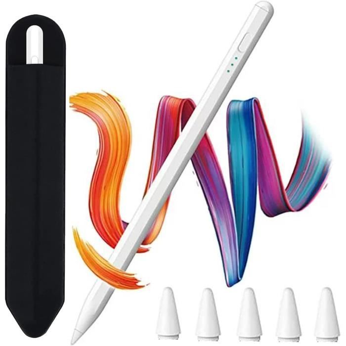 Stylet pour iPad(2022-2018), Apple Pencil avec rejet de la Paume et ...