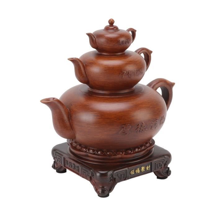 Fafeicy Sculpture Teapot Trois Couches Resine: Feng Shui Ornements ...