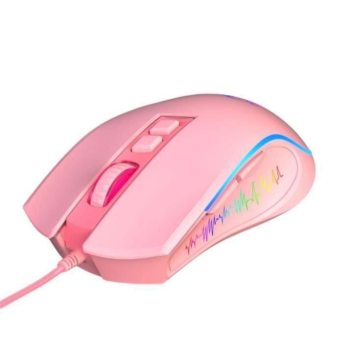 HAPPY-PC LED Lighting Gamer Mouse Souris DPI réglables rose - Cdiscount ...