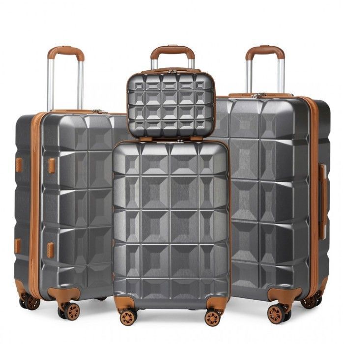 Kono Set de 4 Valise Rigide ABS Ultra Léger Valise de Voyage (30/54/62 ...