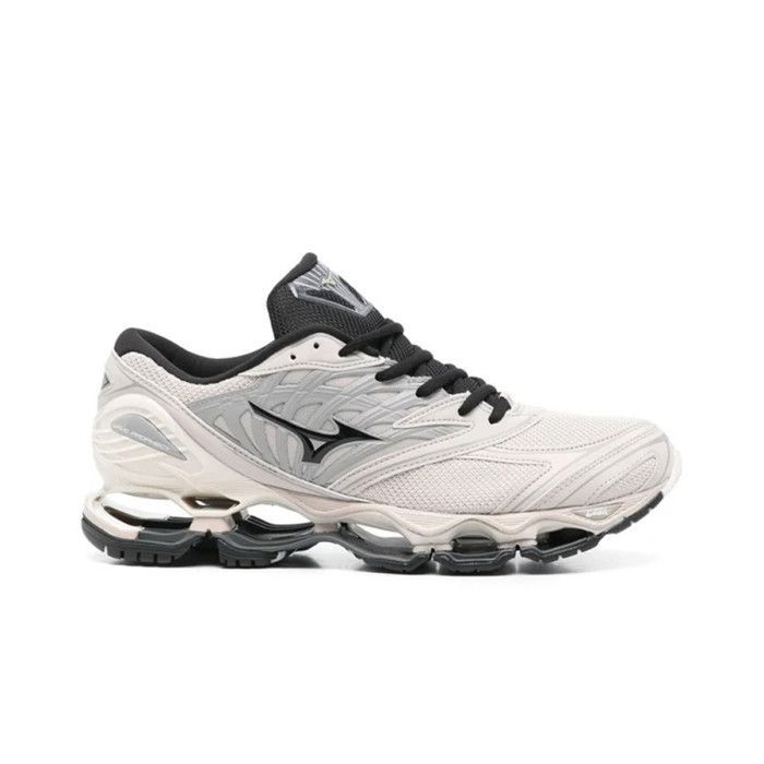 Baskets - MIZUNO - Wave Prophecy LS - Beige et Noir - Unisexe ...