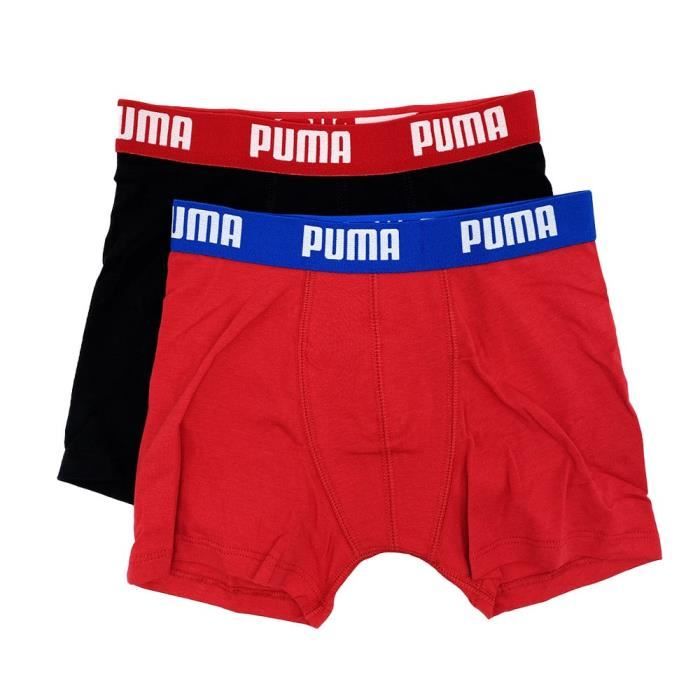 Boxers Garçon Coton BASIC Soft Touch - 505011/786/REDBLACK/152 Rouge ...
