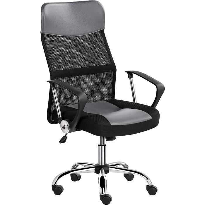 Fauteuil de Bureau pivotant Ergonomique en Cuir PU avec roulettes pour ...
