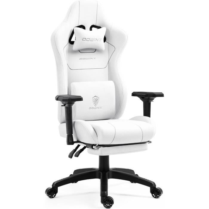 Chaise Gaming Tissu Fauteuil De Bureau Game Pc Avec Repose Pieds ...