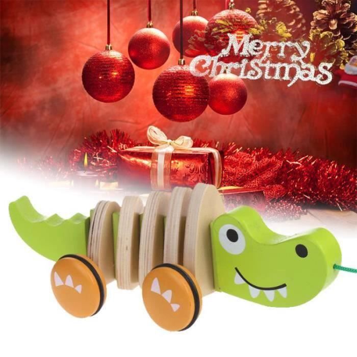 Croco Crocodile à tirer en bois pour enfant - Cdiscount Jeux - Jouets