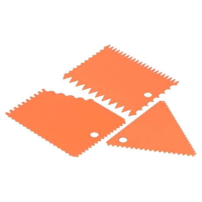 Zerone Cake Smoother, Lightweight Cream Scraper 3PCS/Set Durable Strong ...