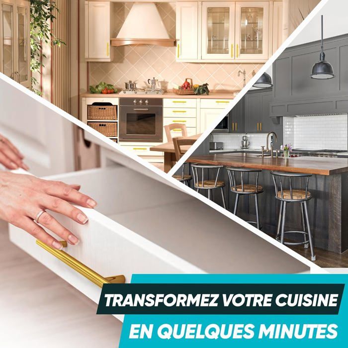 Poigne darmoire en or 128 mm 5 units - Poigne darmoire en acier ...