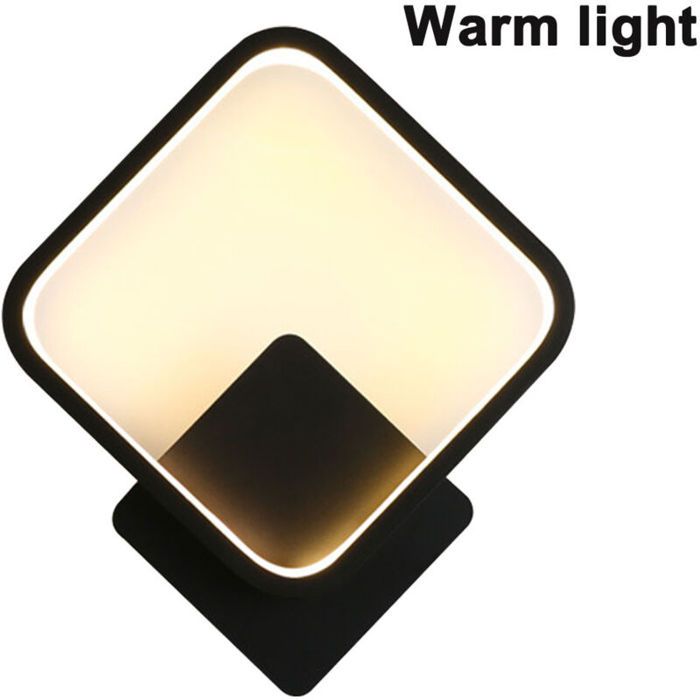 Spot Mural LED Carré 12W pour Intérieur - Salon, Chambre, Couloir ...