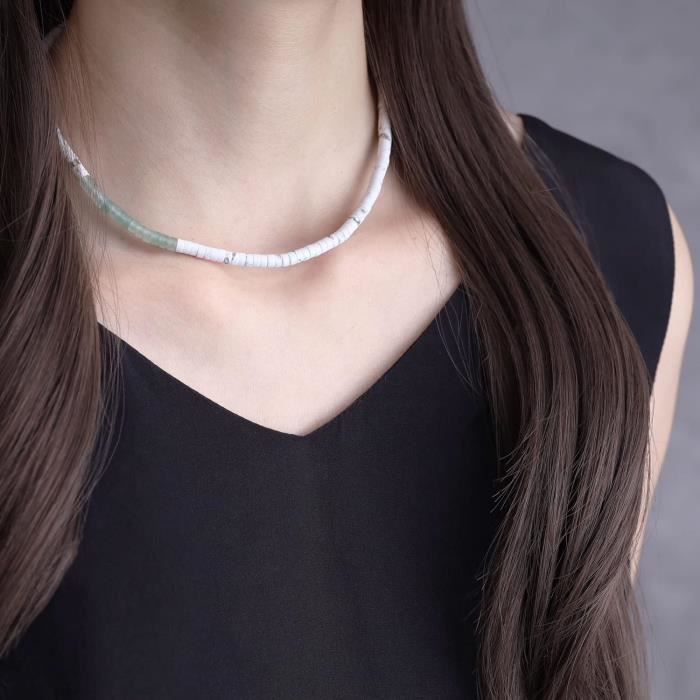 Ras Du Cou Perles Heishi Chaîne Plaqué Or Femme[n1149] - Achat / Vente ...