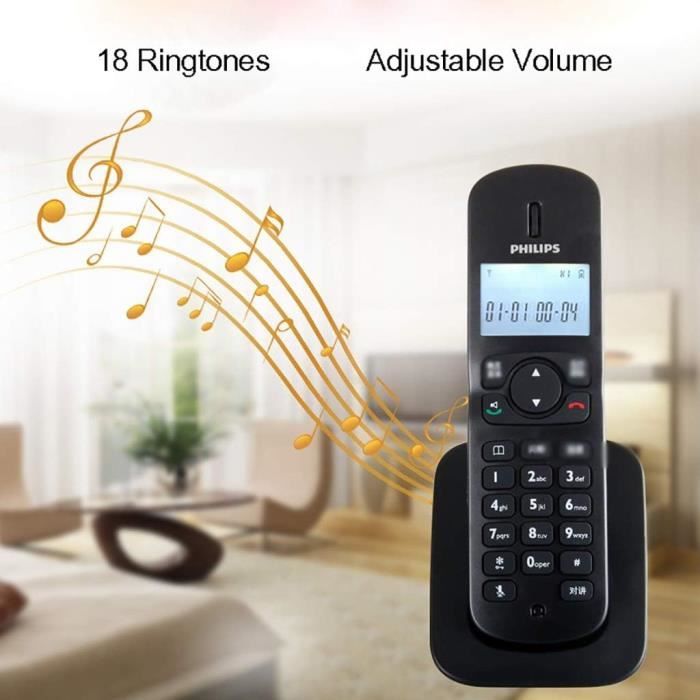 Téléphone Fixe Et Corded sans Fil numérique Combo Téléphone, avec Smart ...