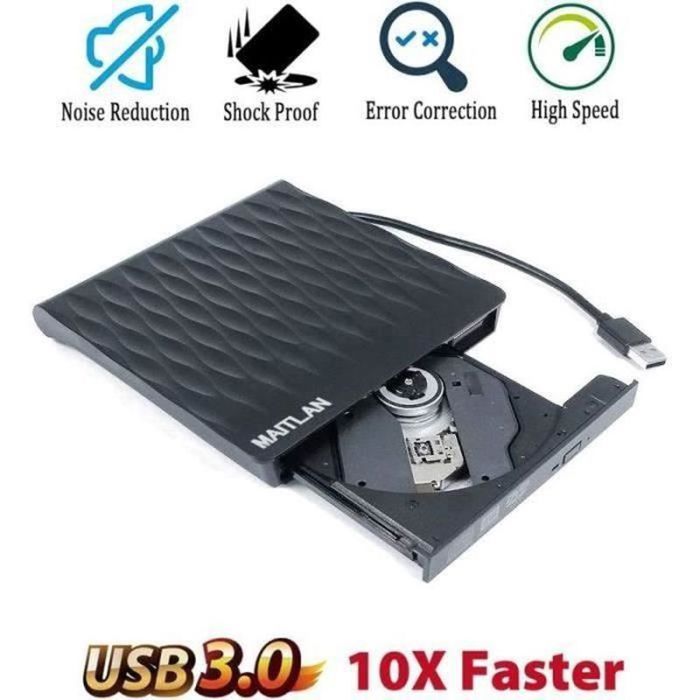 Graveur DVD-CD externe USB 30 double couche pour Notebook PC Portable ...