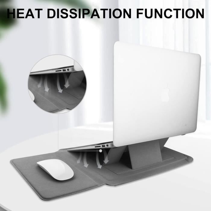 13.3" Housse Pour Laptop Cuir Pochette Case Compatible Avec Macbook Air ...