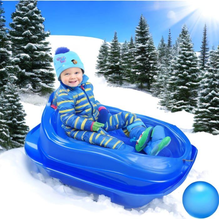 Luge Mini Luge en Plastique Enfant Mini Bob en Plastique Solide jusqu'à ...