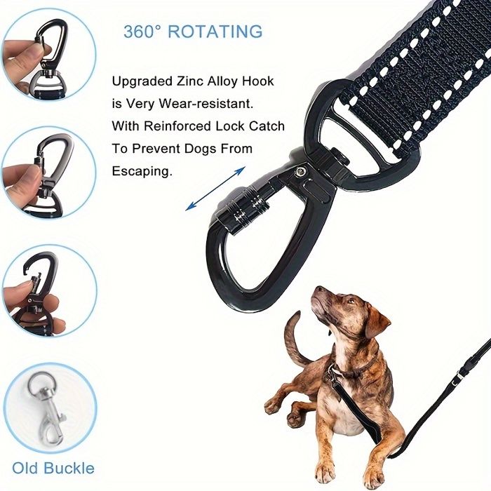 Laisse élastique pour chiens de taille moyenne à grande, équipée d'une ...