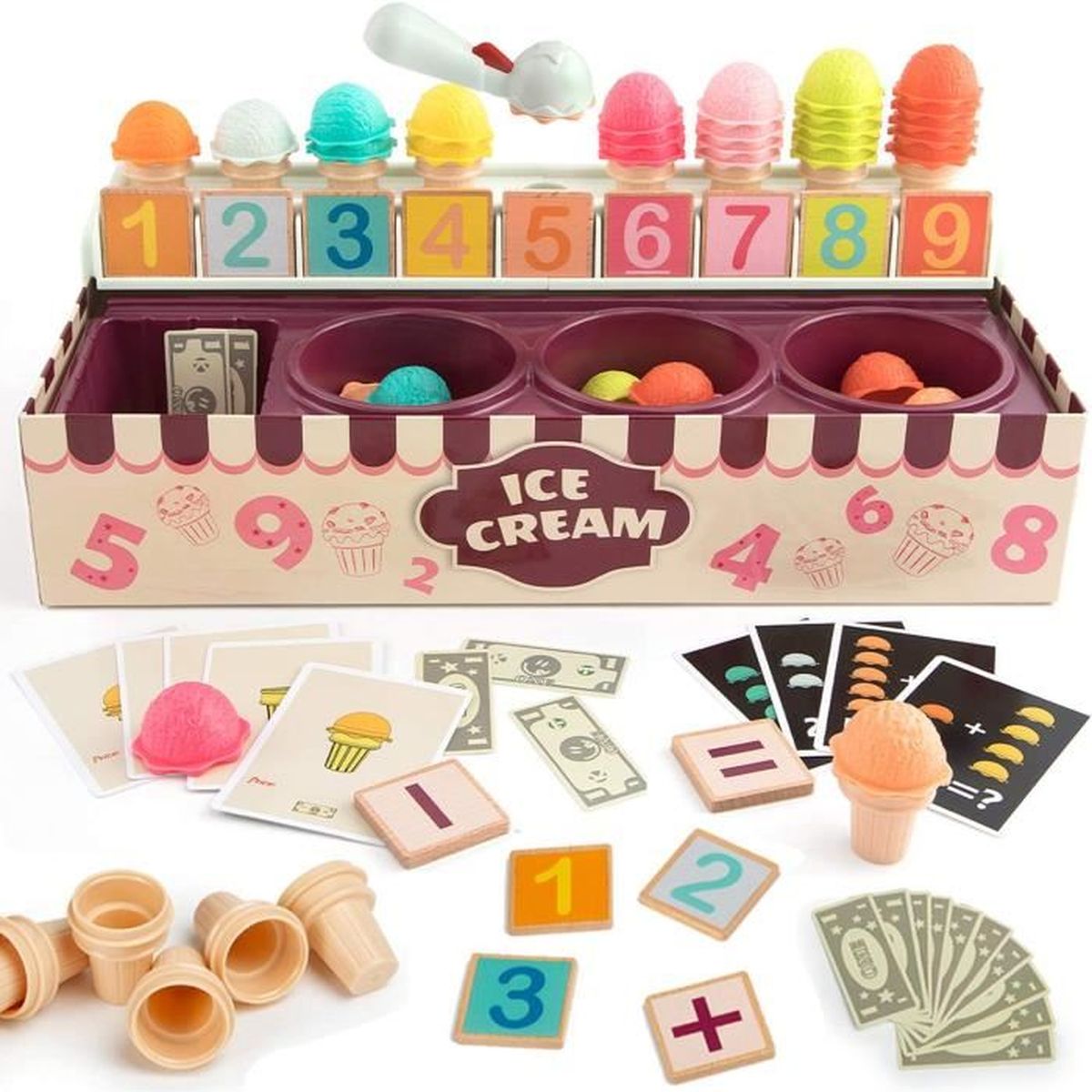 Jeu de Crème Glacée - Jeu de Rôle éducatif pour Enfants : Logique et ...