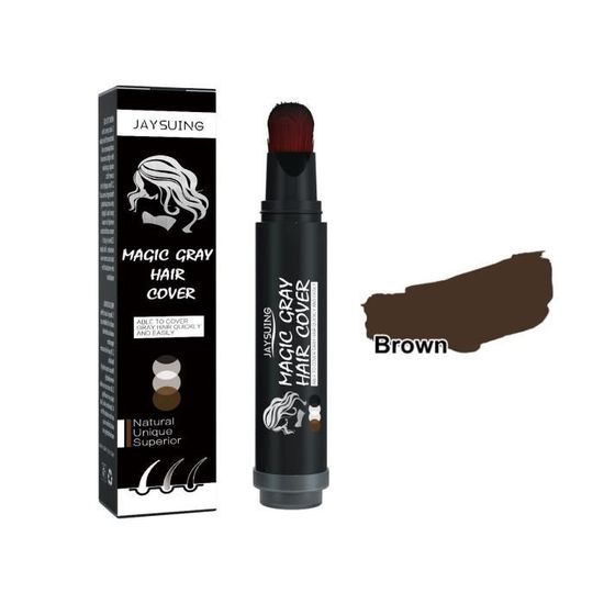 Marron - Stylo de coloration capillaire instantané, 20ml, noir et brun ...