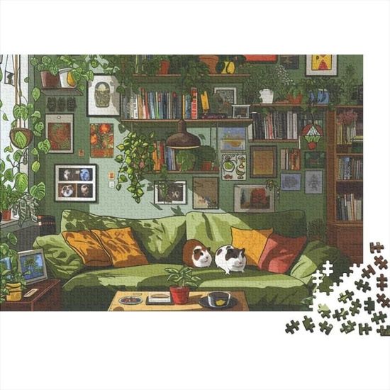 House Puzzle De 300 Pièces Living Room Puzzle Impossible Puzzles ...