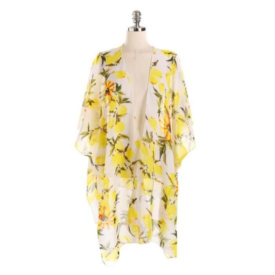 Summer Beach Bikini Sunscreen Blouse-Chemisier En Mousseline De Soie ...