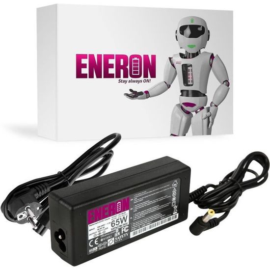 Eneron Ac65-5517 Alimentation Secteur 65 W 19 V 3,42 A - Chargeur Universel De Rechange Pour ...