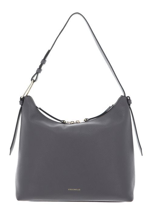 COCCINELLE Sac à épaule gris en cuir pour femme - Malory Handbag ...