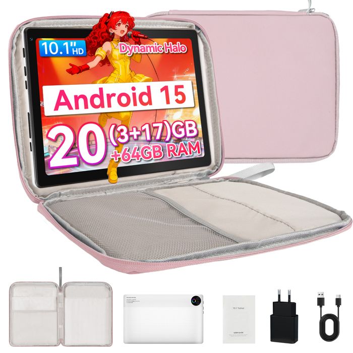 Tablette tactile - KOTSREN - 10,1" Android 15 - 20 Go RAM - 64 Go ...