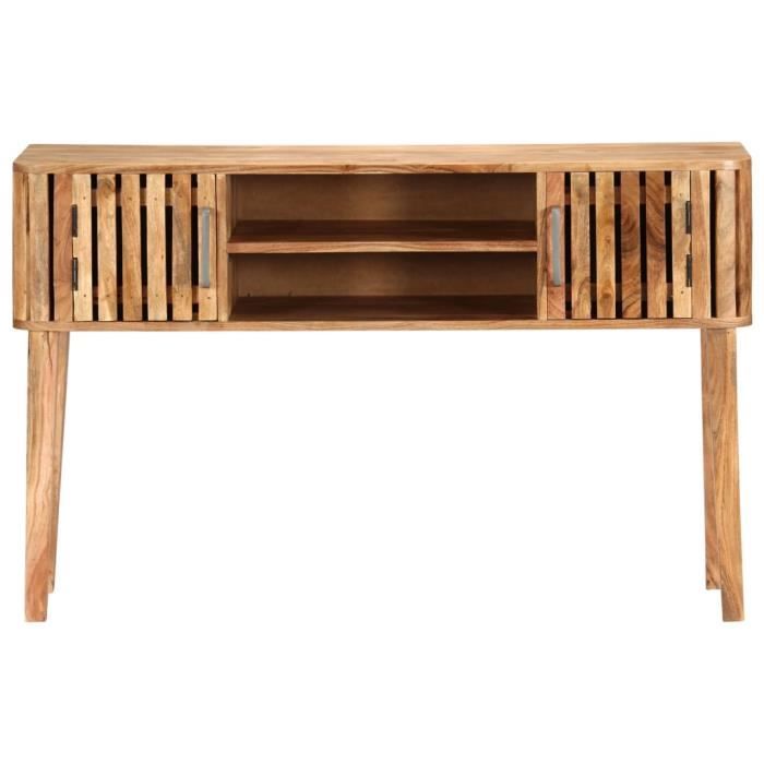 Table console 120 x 35 x 76 cm Bois d'acacia massif POR7905472466961 ...