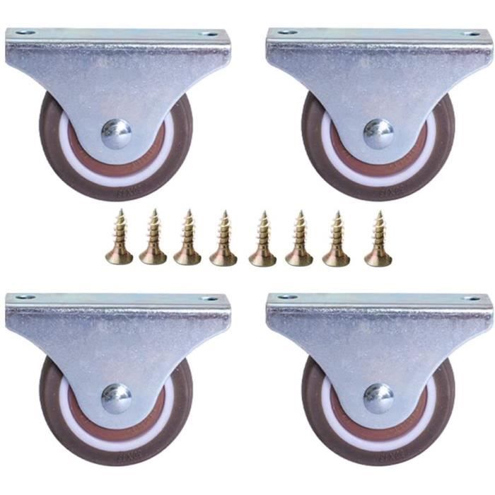 4 Roue directionnelle Roues de Guidage Roues de tiroir en Caoutchouc ...