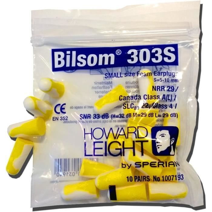 Bilsom 303S Lot De 20 Bouchons D'Oreille, 303S[u251] - Cdiscount Santé ...