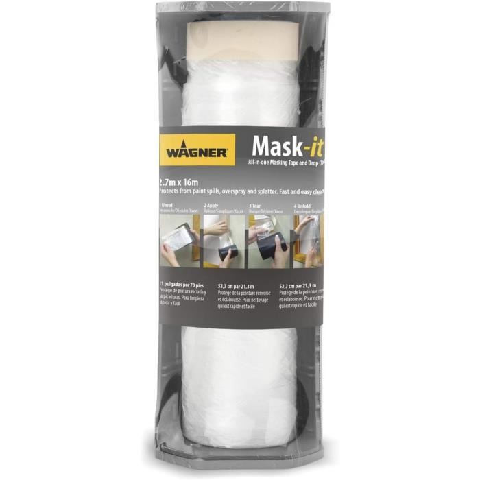 Mask It Ruban Adhésif Et Film De Masquage Pour Fenêtres Et Portes - 2 ...