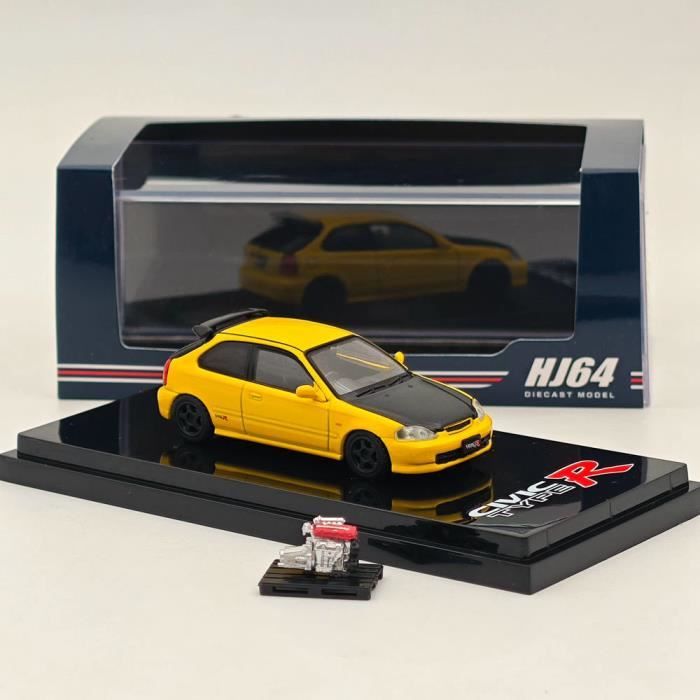 Hobby Japan 1:64 Honda Civic Type-R (EK9) Custom Yellow with Engine ...