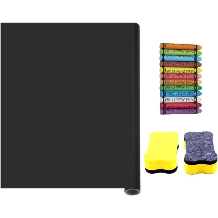 Tableau Ardoise Mural en Rouleau, Tableau Noir Autocollant Autoadhésif, Mural Autocollant ...