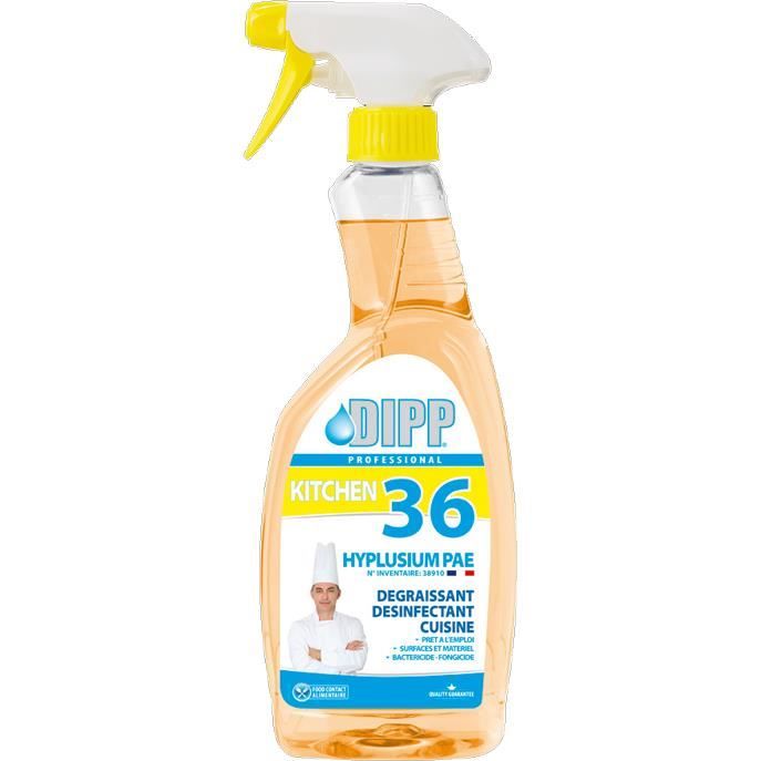 Dipp degraissant desinfectant cuisine pae 750ml - INN 0297 - HYGIENE ...