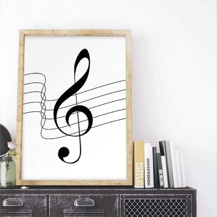 Peintures sur toile Notes de musique imprimer musique Piano moderne ...