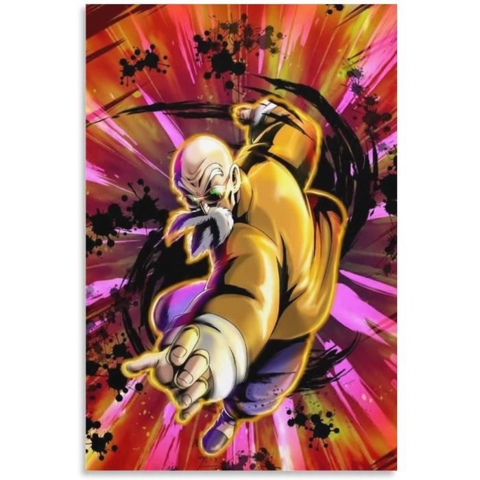Poster Dragon Ball Master Roshi Anime Japon Art Art Art Peinture sur ...