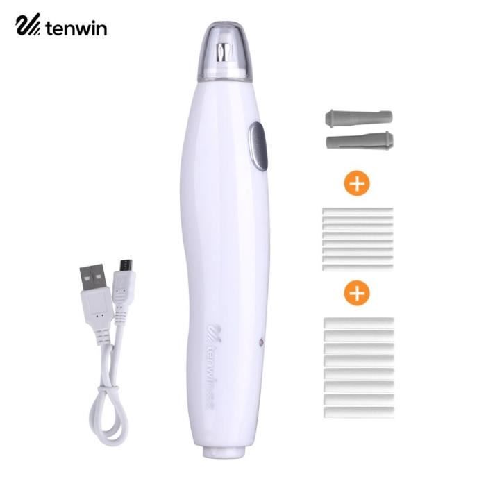White -Kit d'effaceur électrique avec 16 gommes rechargeables, stylo ...