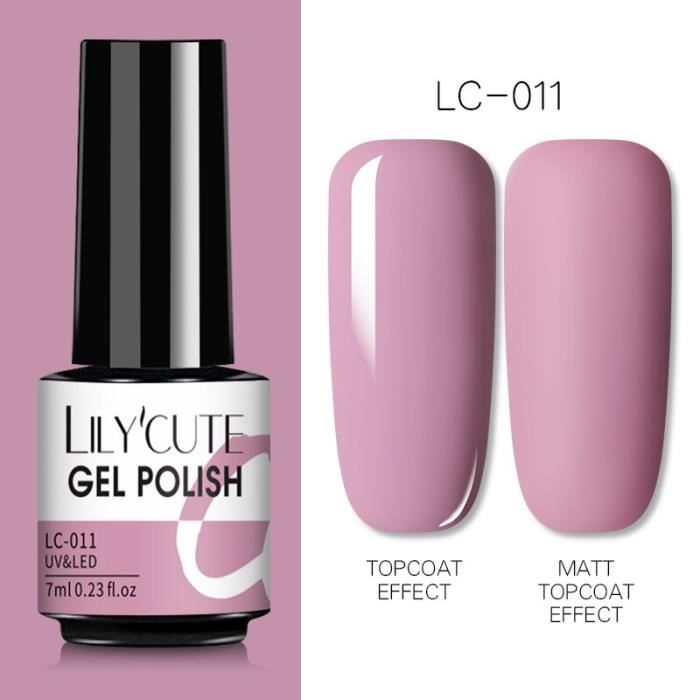 Lilycute Vernis À Ongles Uv Led Gel Semipermanent Soakoff Couche De Base Et De Finition Mate ...
