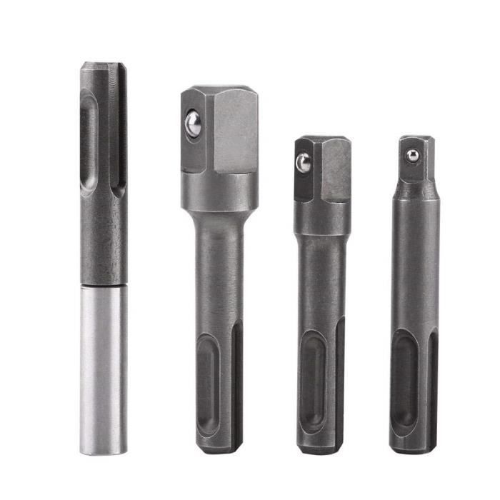 Kit Porte-Embout De Visseuse, Adaptateur De Sds Plus Tige À 1-4 ... Kit Porte-Embout De Visseuse, Adaptateur De Sds Plus Tige À 1-4 ...