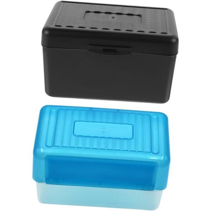 Boîte De 2 Pièces Boîte À Cartes Caisse Plastique Rangement Housses ...