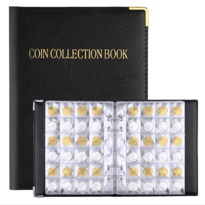 Professional Coin Collection Stockage Livre Album pour 480 Pcs Coins ...