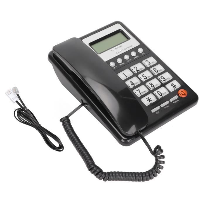 KXT8001CID Téléphone Filaire Classique FSK DTMF Ligne Fixe du Bureau avec Affichage ID d ...