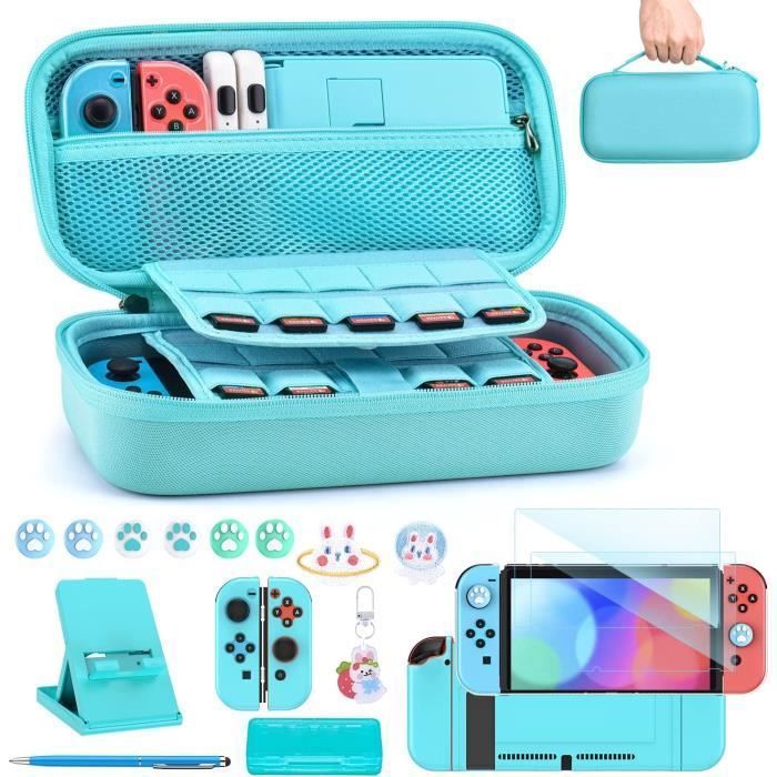 Étui Transport Nintendo Switch Accessoires pour Nintendo Switch 18 en 1 ...