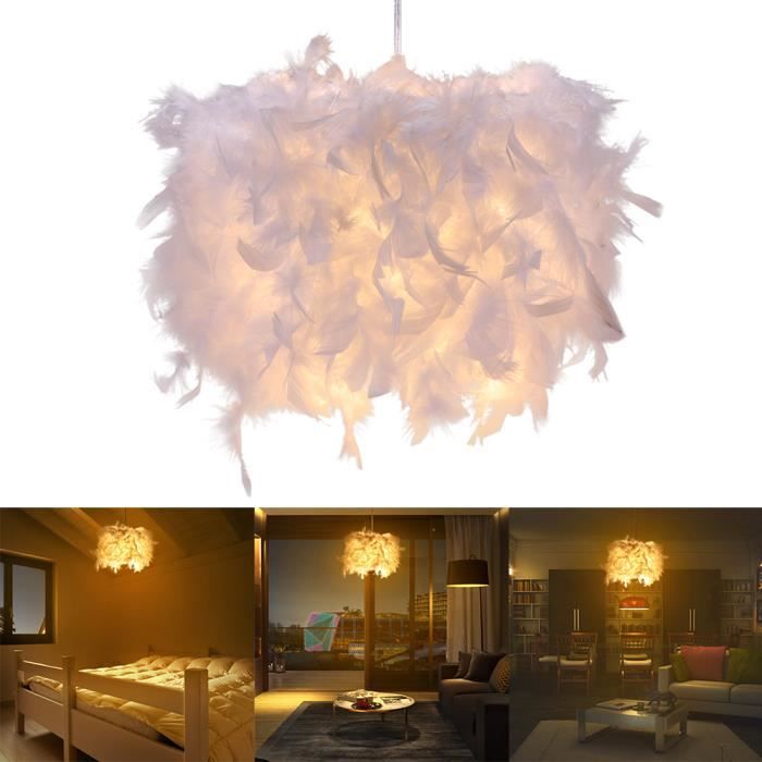 Plume ronde Plafonnier ombre pendentif abat-jour Easy Fit Sphère Style ...