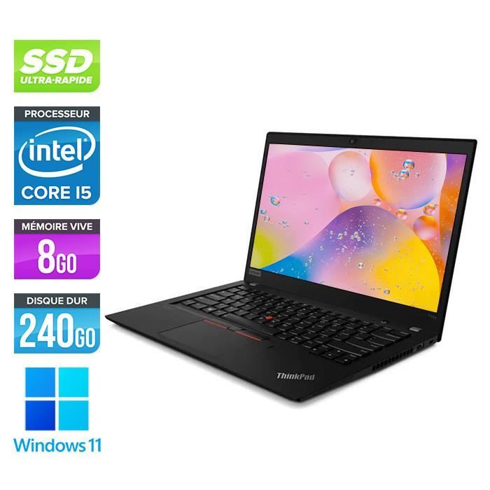Ordinateur Portable - LENOVO - ThinkPad T14 Gen 2 - Intel Core i5 - 8Go ...