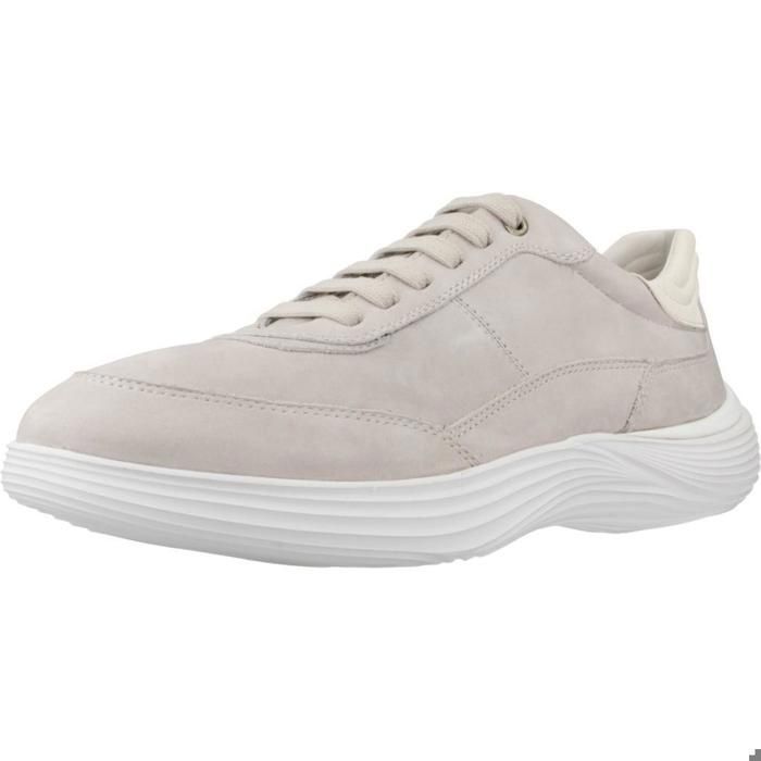 Baskets Homme - GEOX U FLUCTIS - Beige - Lacets - Doublure Textile ...