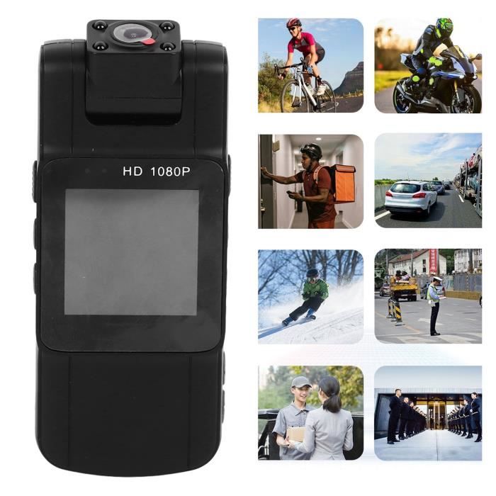 Mxzzand Caméra portée sur le corps Enregistreur Vidéo Portable, 4 ...