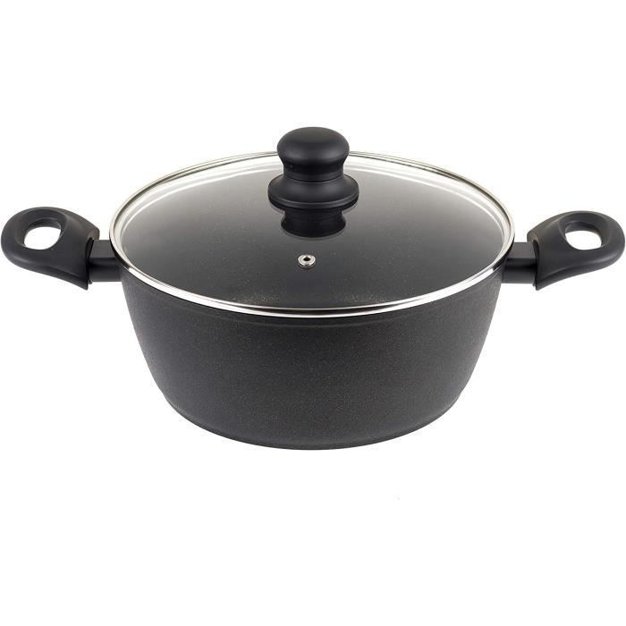 Progress BW08039EU Diamond 24 cm Marmite Antiadhésif avec Couvercle en ...