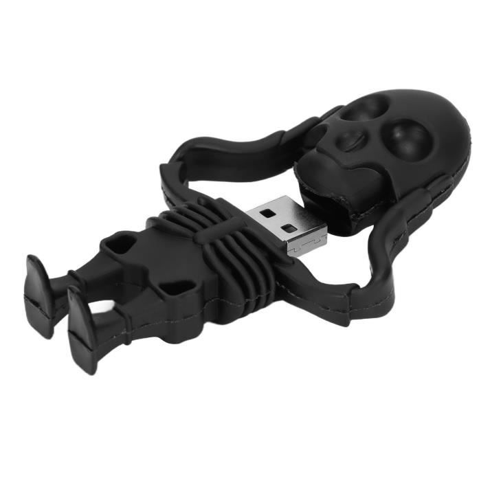 Tbest Mini clé USB Clé USB Drôle Mignon Dessin Animé Miniature Crâne ...